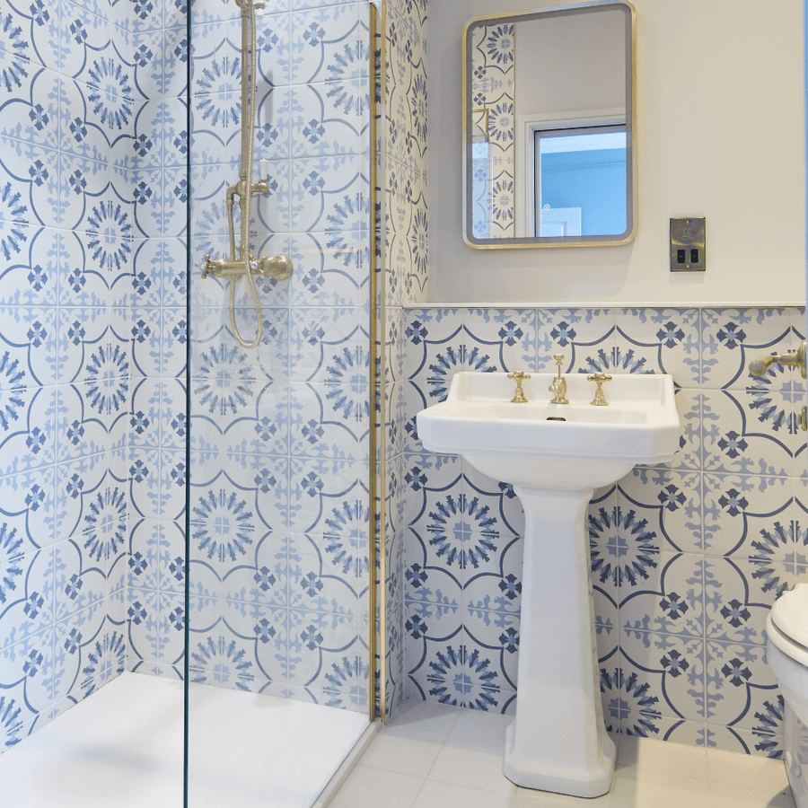 Blue Bolonia Porcelain Tile | Tiles - Handmade | Bert & May