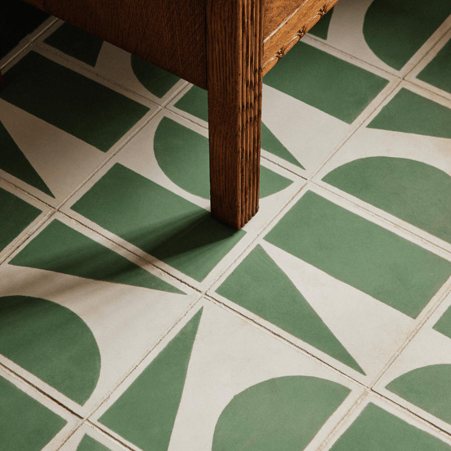 Green Split Shift One | Tiles - Handmade | Bert & May