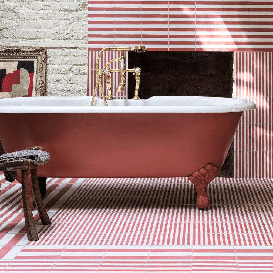 Rhubarb Skinny Stripe Tile – Bert & May
