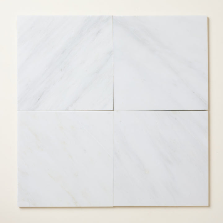 White Square Honed Marble - 20 x 20cm – Bert & May