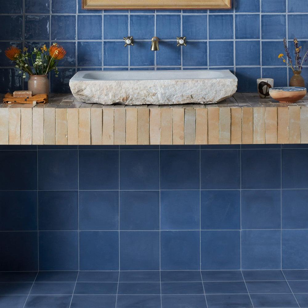 Navy Square Tiles for Floors or Walls | Handmade | Bert & May