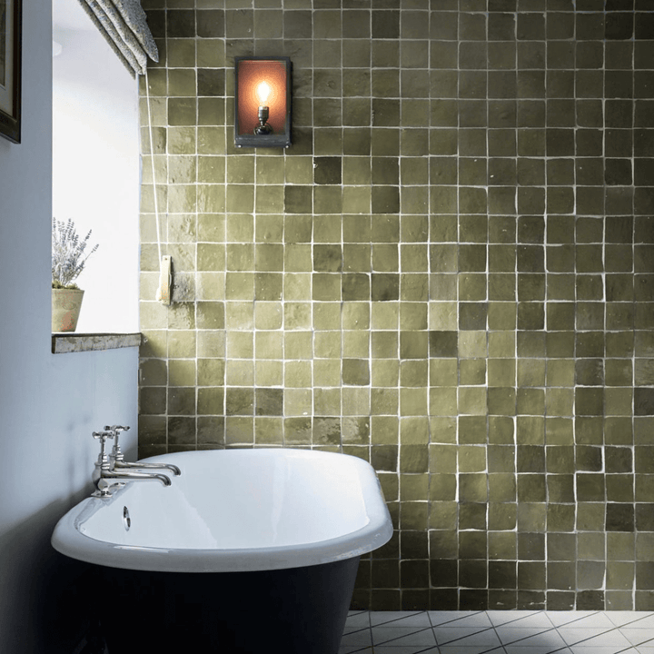 Marrakesh Olive Zellige Tile | Zellige Tiles | Bert & May
