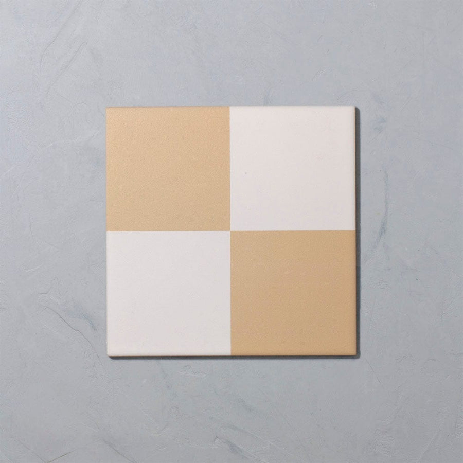 Sweet Yellow Chequerboard Porcelain Tile | Porcelain Tiles | Bert & May