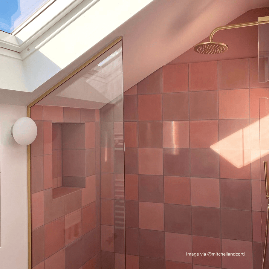 Cherry Red Square Tile | Tiles - Handmade | Bert & May