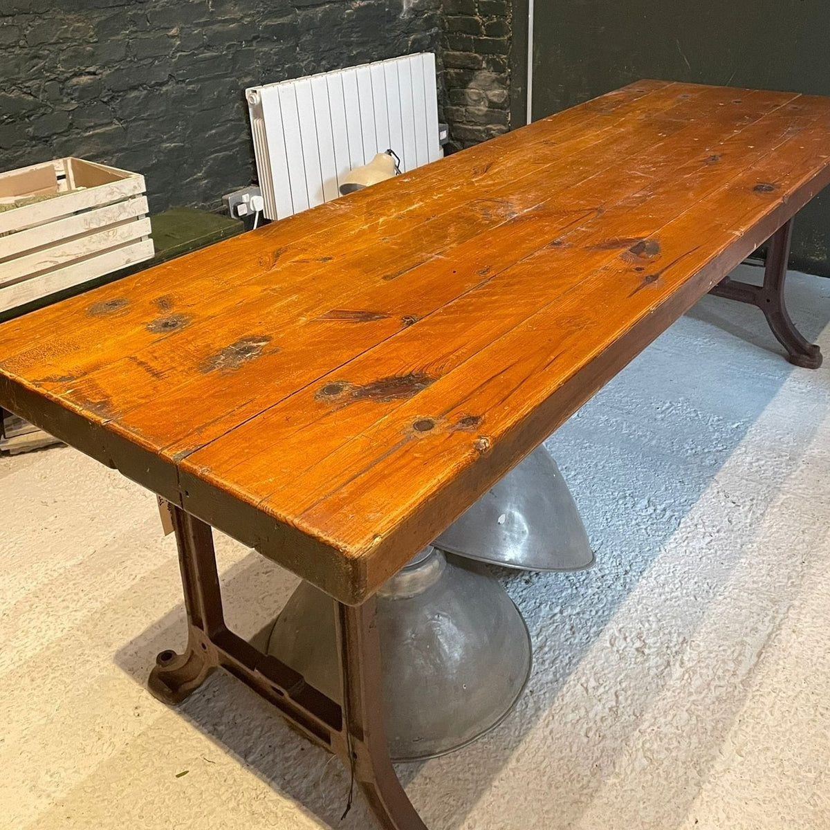 Porcelain Kitchen Table From The 1920s Mid Century Dining Table And