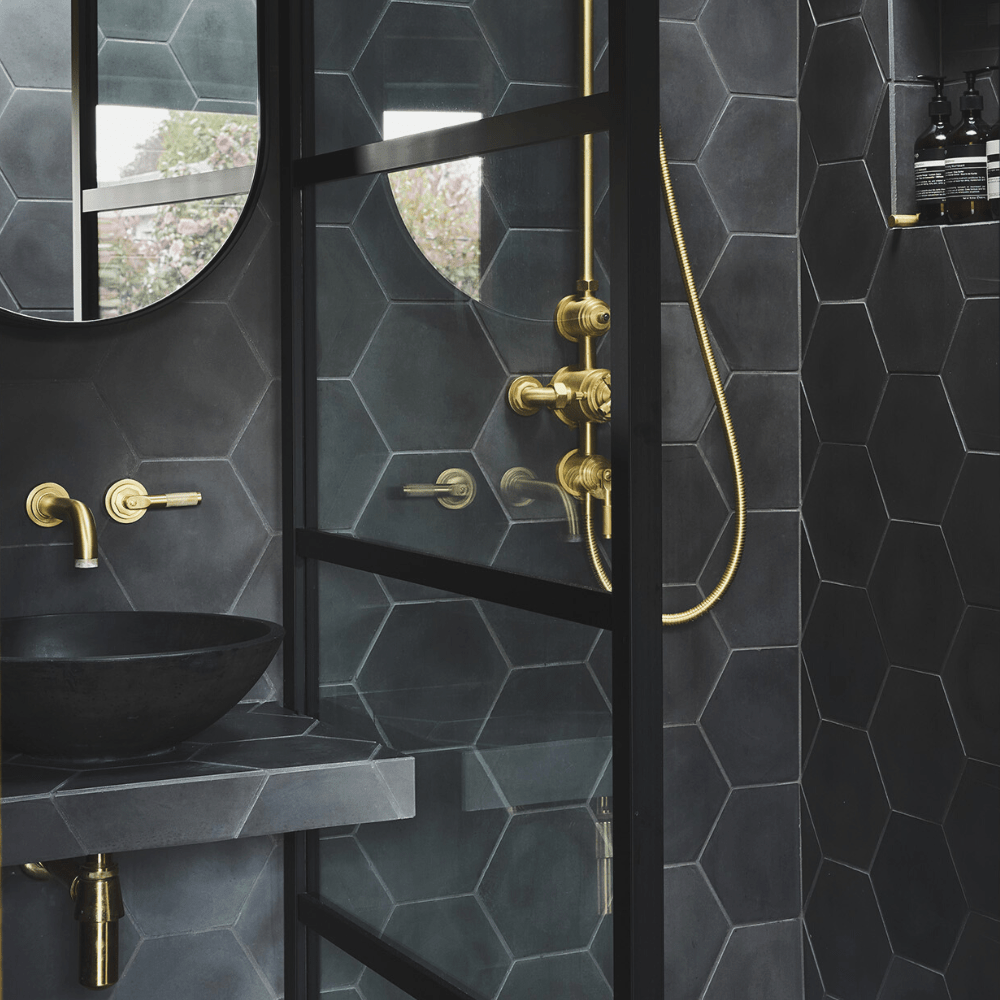 Old Iron Hexagonal Tile | Tiles - Handmade | Bert & May