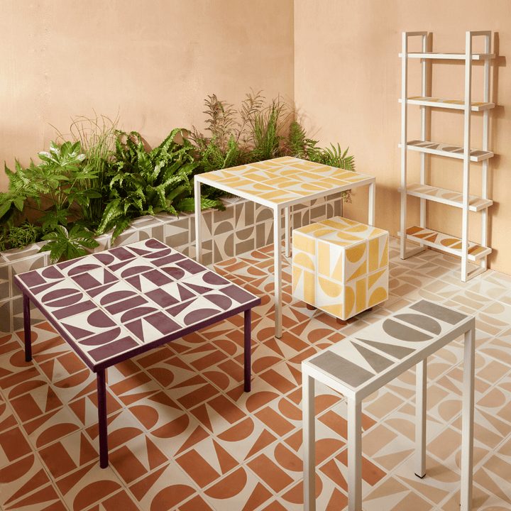 Crimson Split Shift Two Tile | Tiles - Handmade | Bert & May