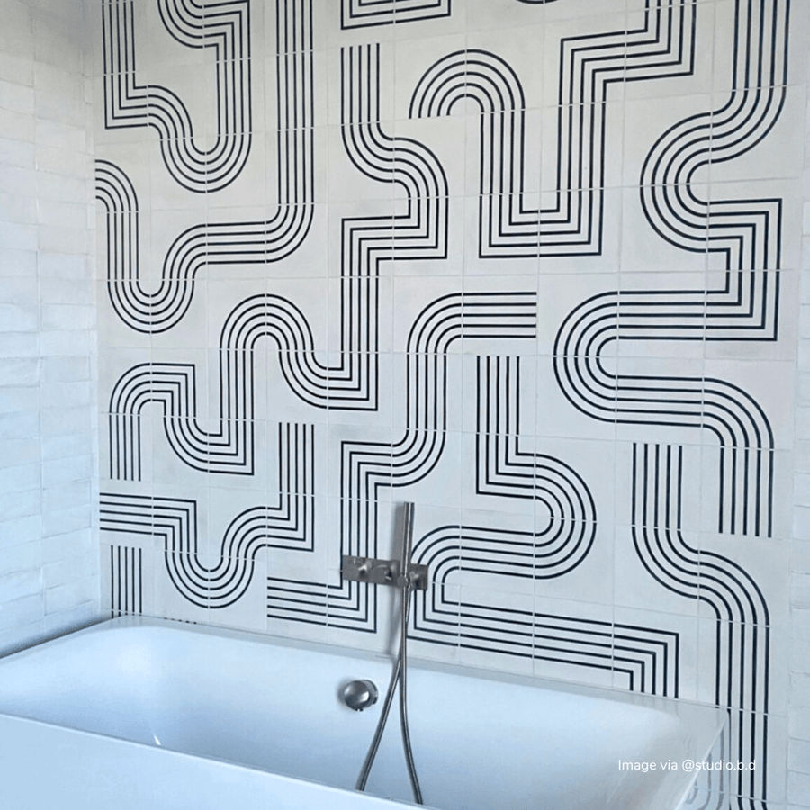 Old Iron Maze Two Tile | Tiles - Handmade | Bert & May