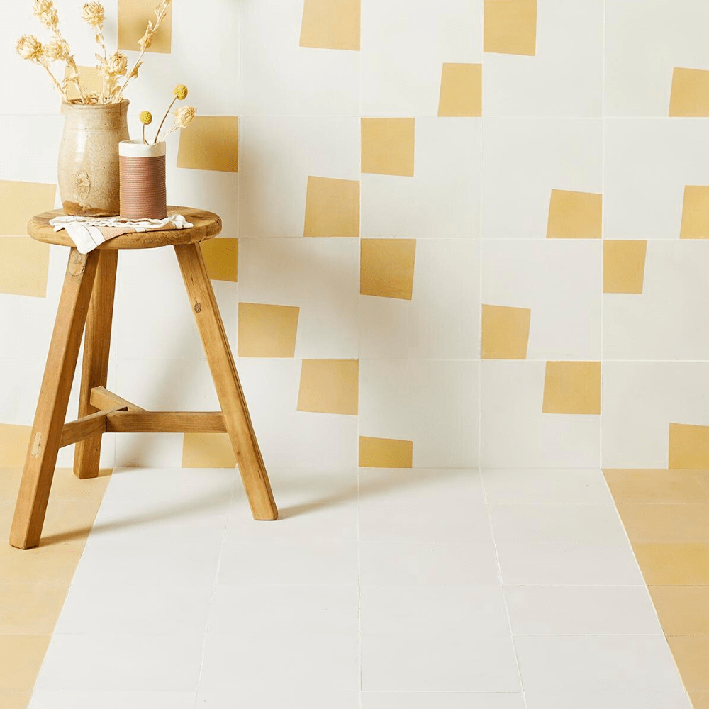 Sweet Yellow Square Tile | Tiles - Handmade | Bert & May