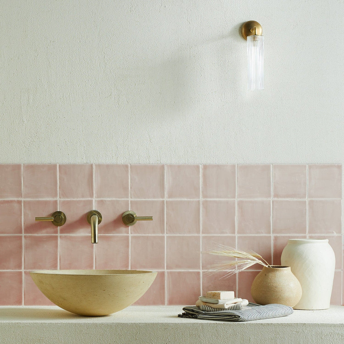 Blush Glazed Square Tile – Bert & May