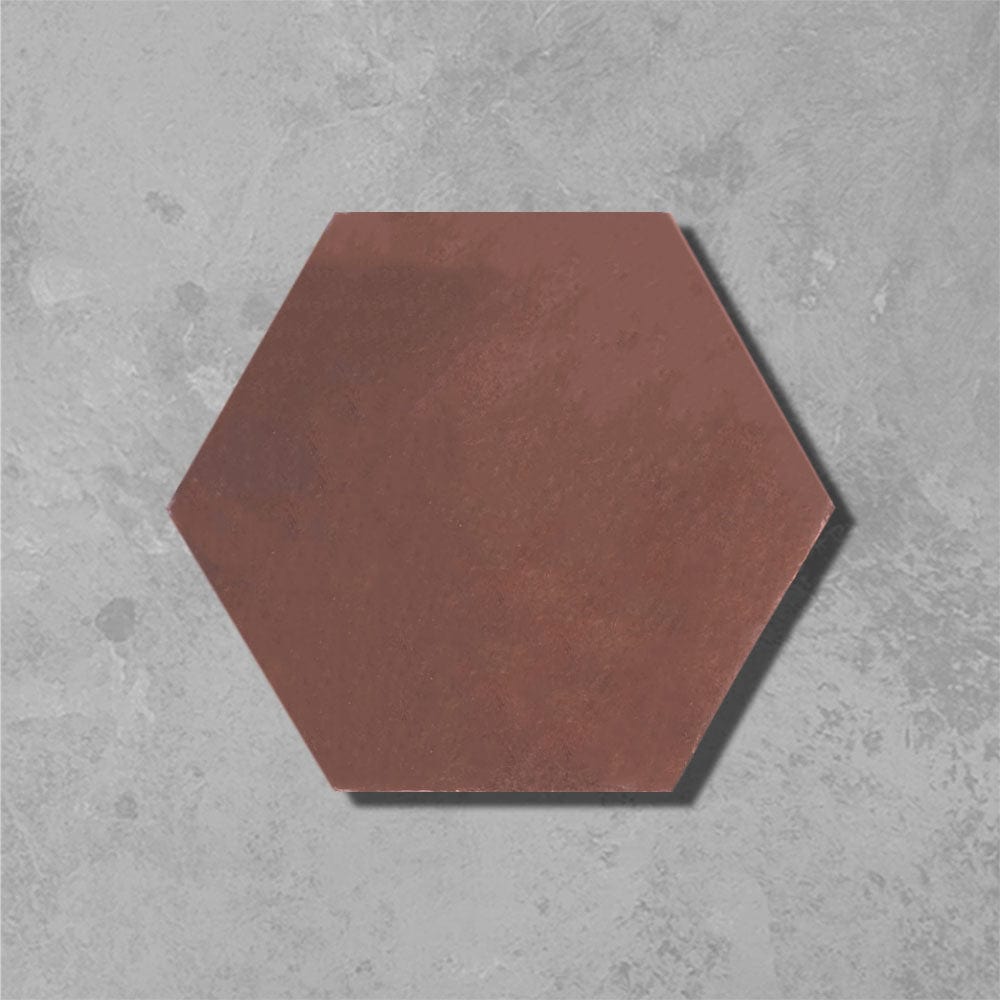 Crimson Hexagonal Tile | Tiles - Handmade | Bert & May