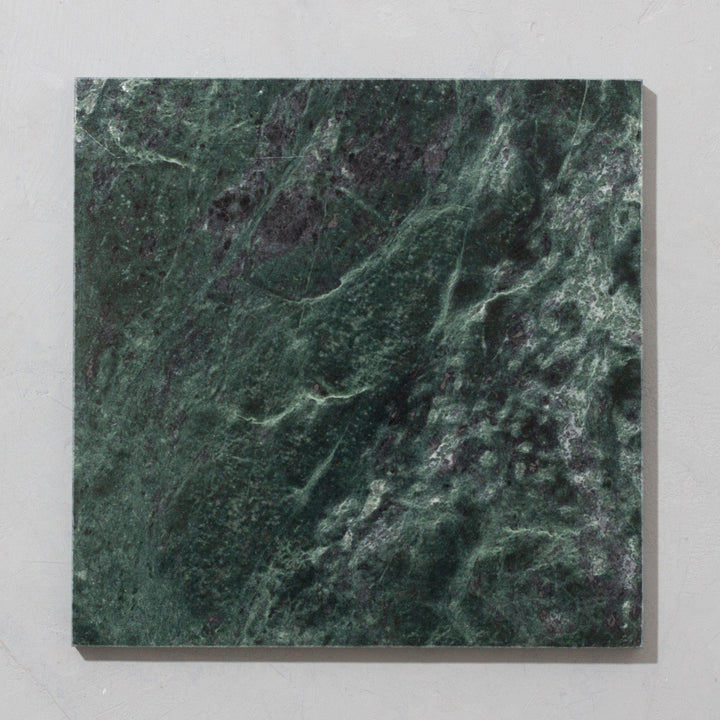 Green Herringbone Honed Marble Tile | Handmade | Bert & May