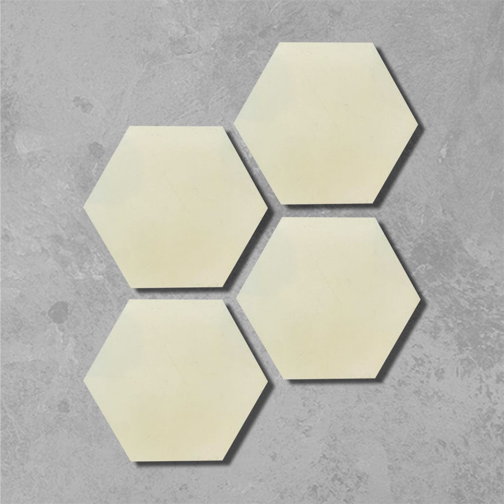 Milk Yellow Hexagonal Tile | Tiles - Handmade | Bert & May