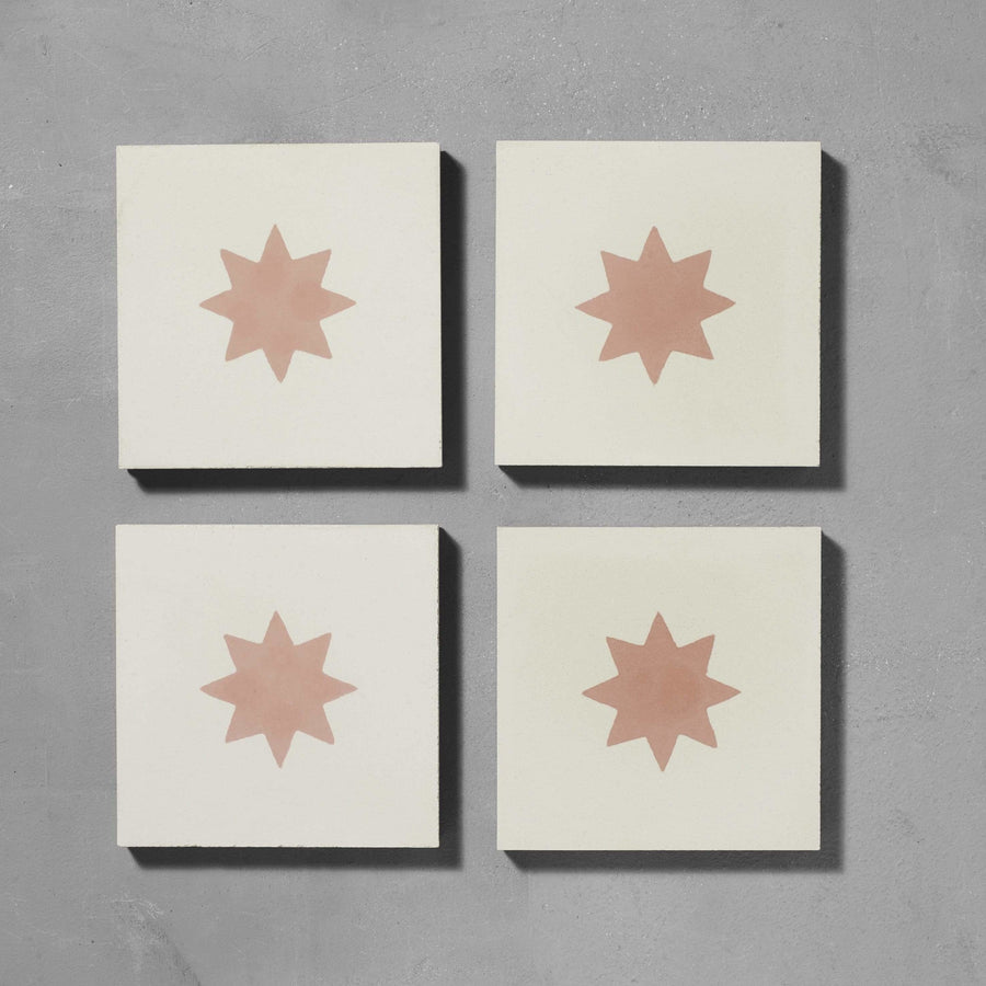 Inverse Luna Rose Tile | Handmade Tiles | Bert & May