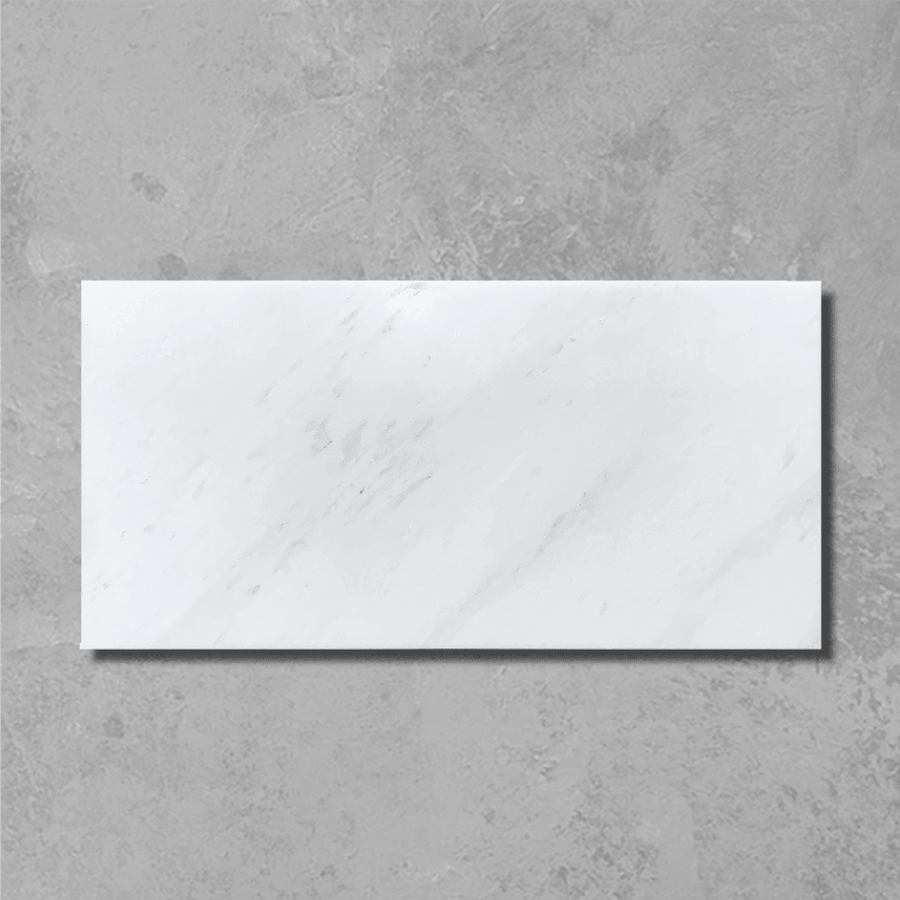Large Rectangle White Honed Marble Tile – Bert & May