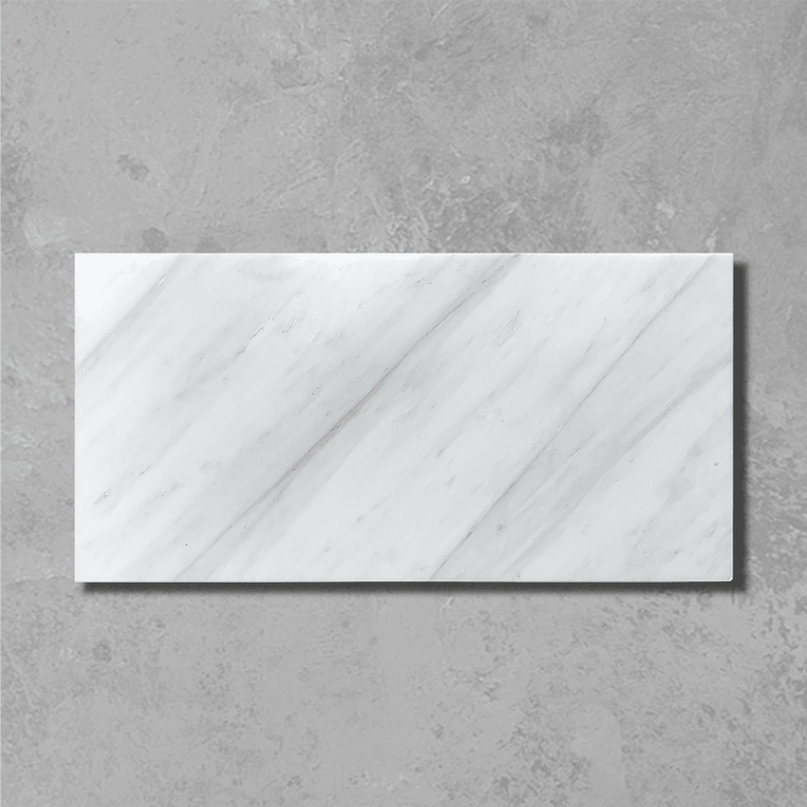 Large Rectangle White Honed Marble Tile – Bert & May