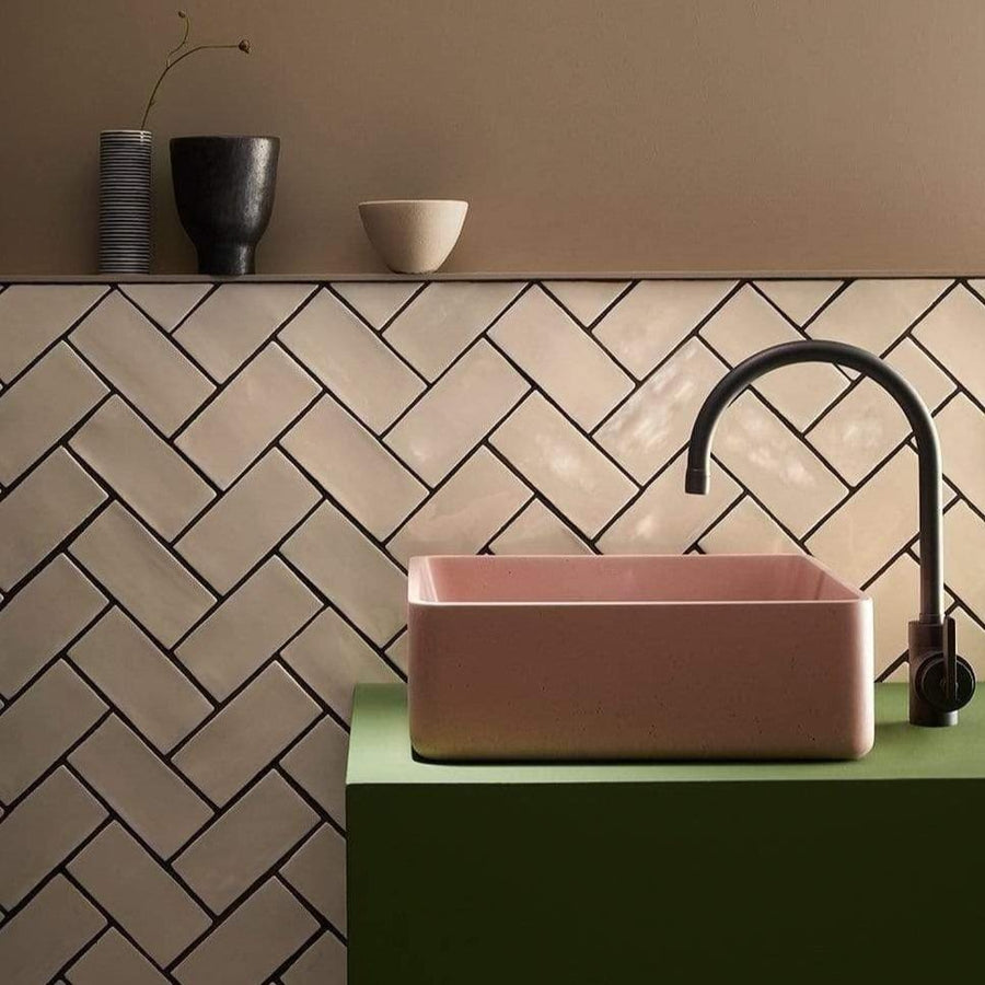 Little Greene Rolling Fog Glazed Metro | Tiles - Handmade | Bert & May