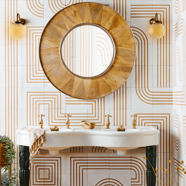 Marigold Maze Three Tile | Tiles - Handmade | Bert & May