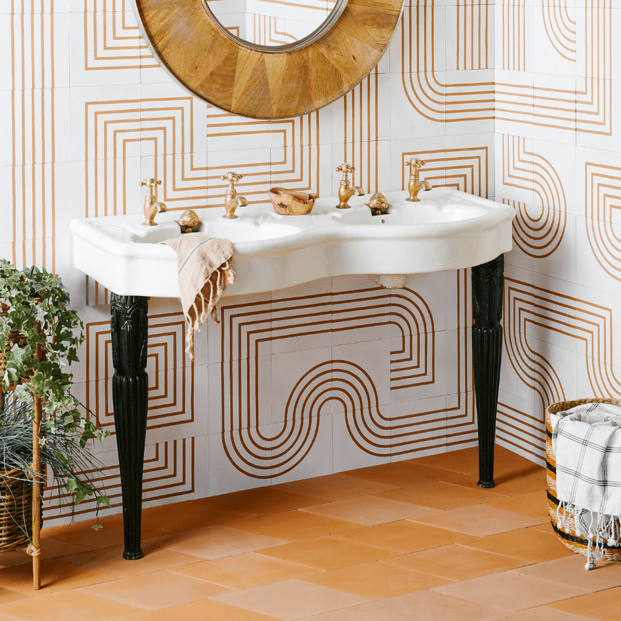 Marigold Maze Three Tile | Tiles - Handmade | Bert & May