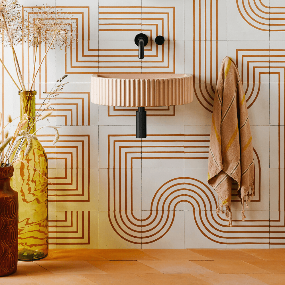 Marigold Maze Three Tile | Tiles - Handmade | Bert & May