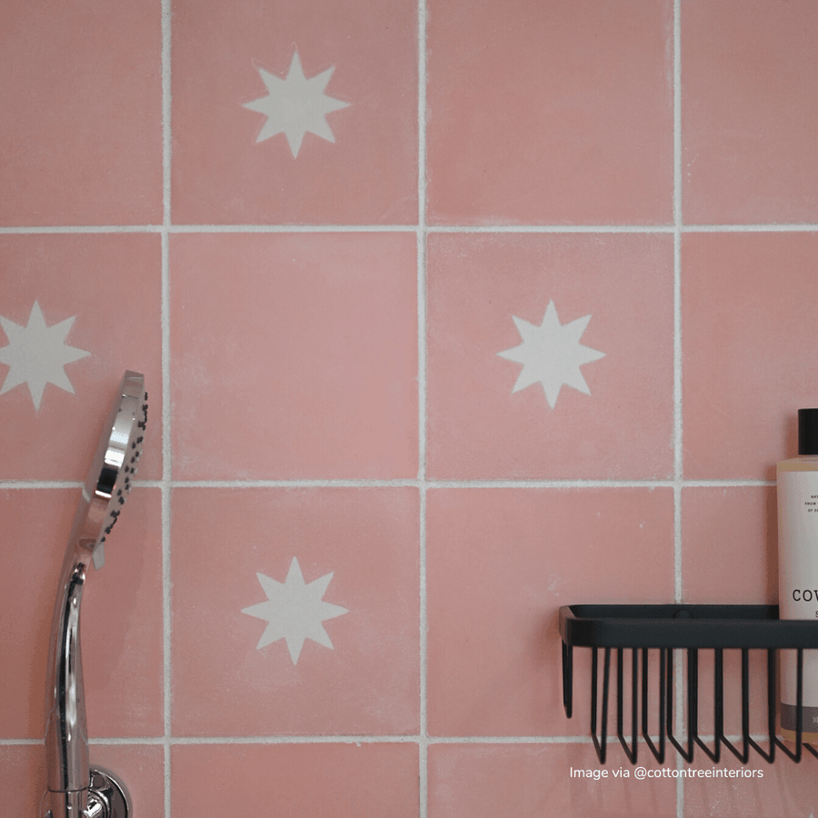 Small Rose Tile | Handmade Tiles | Bert & May